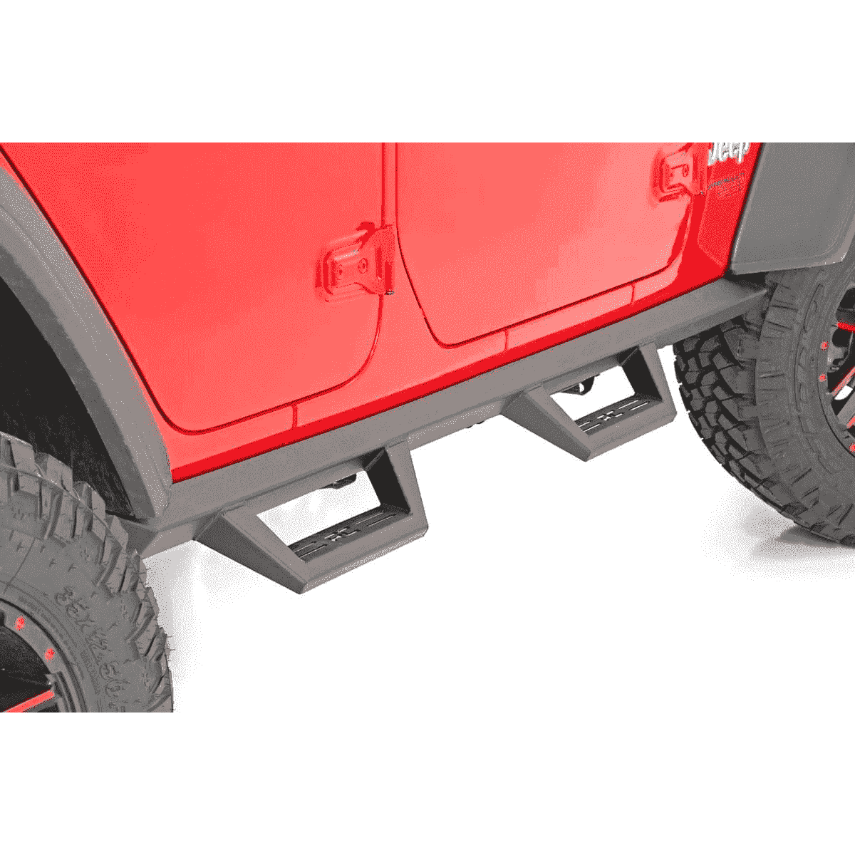 Rough Country Jeep Wrangler JL Fabricated Drop Steps for 4-Door ...