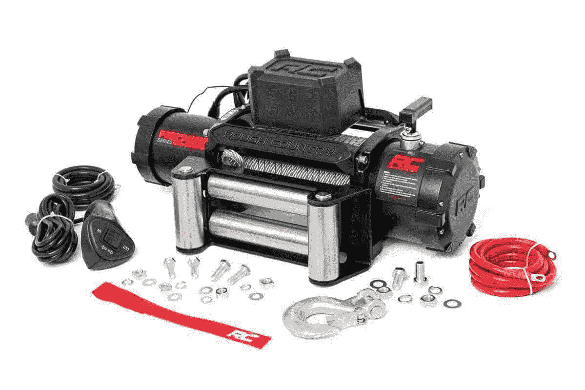 Rough Country Electric Winch - 12000lb Pro Series Winch System ...